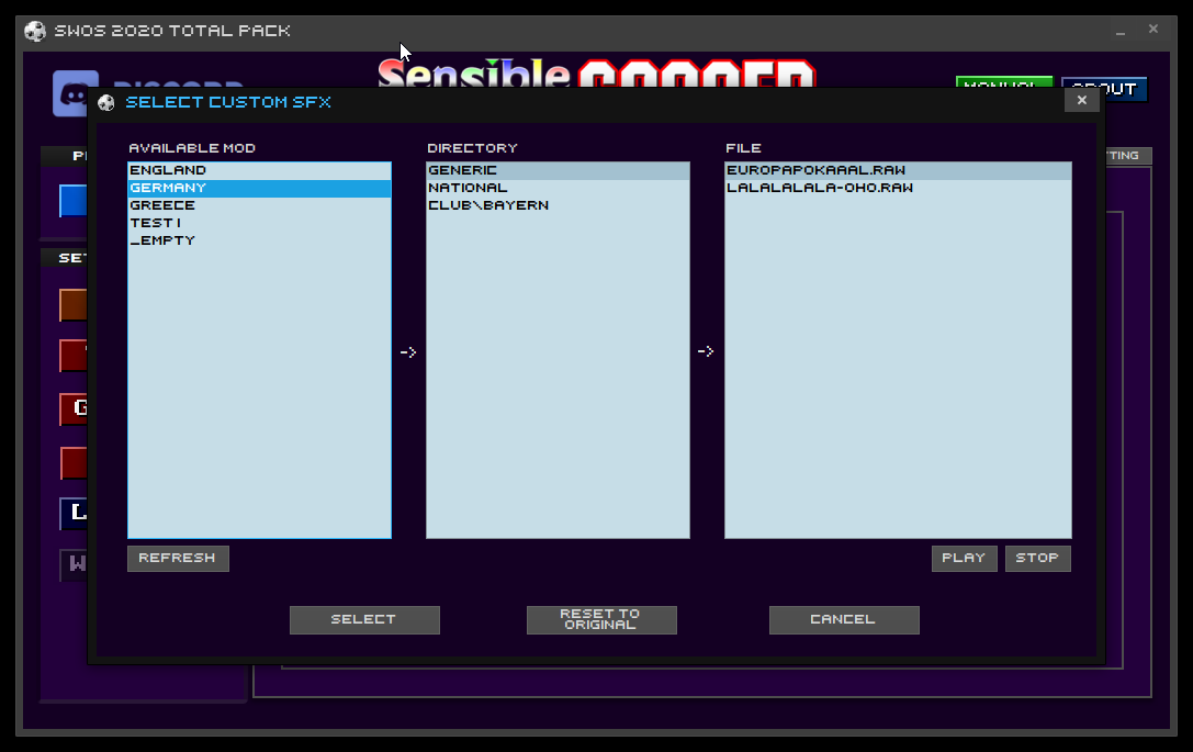 SWOS United - Re: Graphic mods for SWOS 2020 - SWOS United Board